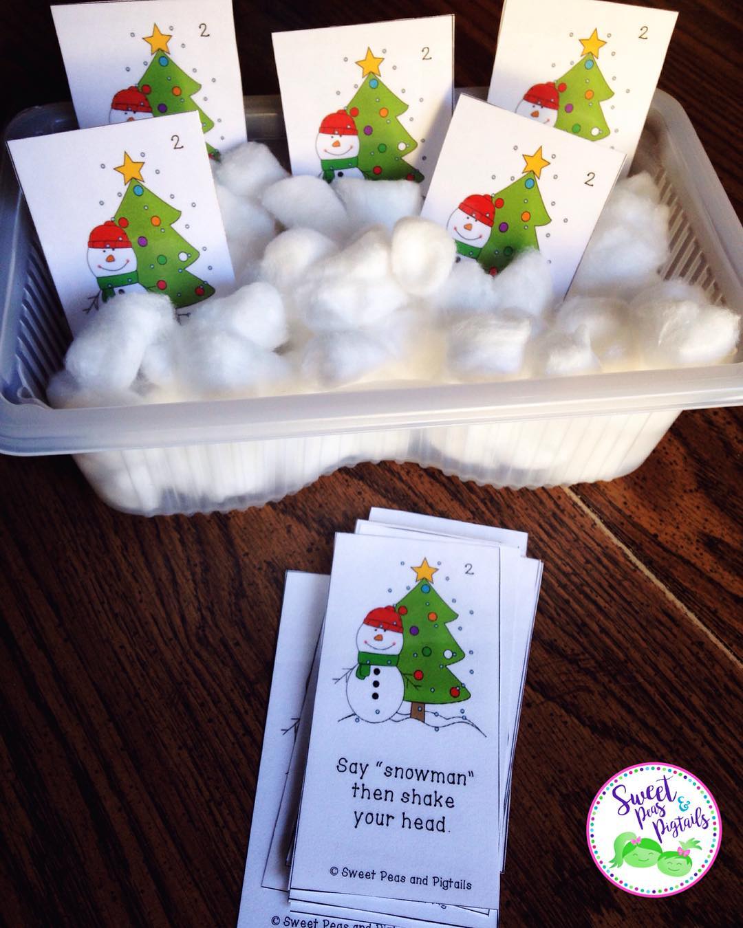 How I Use Cotton Balls For Winter-Themed Speech Therapy - Sweet Peas ...