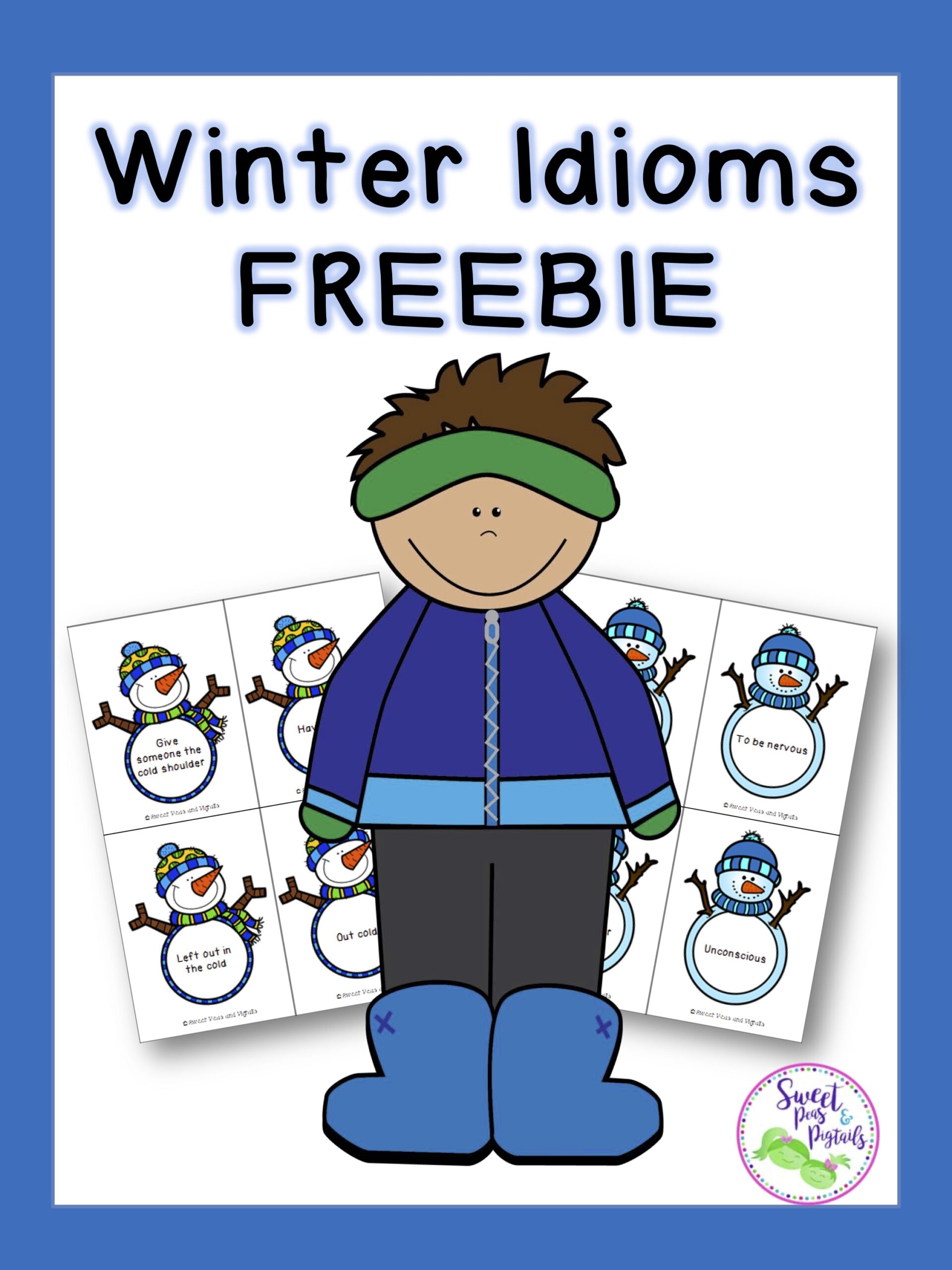 Free Winter-Themed Idioms For Speech Therapy - Sweet Peas and Pigtails