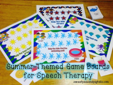 Summer-Themed Game Boards for Speech Therapy - Sweet Peas and Pigtails